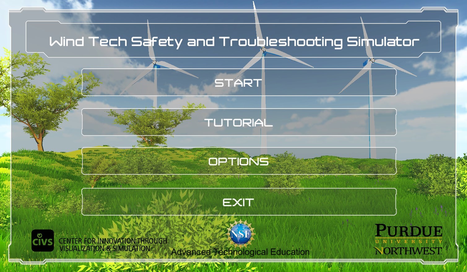 Show A 3d Wind Turbine Simulation System Ui Systems