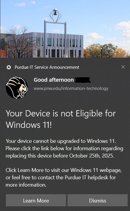Windows 11 Migration - Information Technology - Purdue University Northwest Windows 11 Migration - Information Technology - Purdue University Northwest