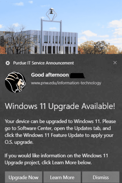 Windows 11 Migration - Information Technology - Purdue University Northwest Windows 11 Migration - Information Technology - Purdue University Northwest