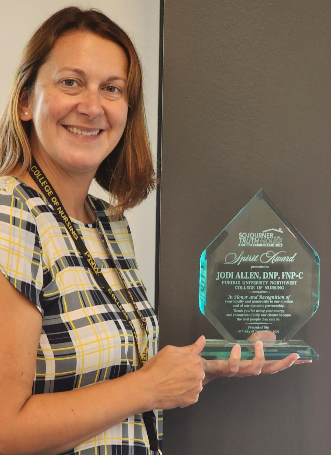 PNW College of Nursing professor receives Spirit Award - Purdue ...