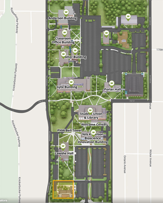 PNW Launches Interactive Campus Map - Purdue University Northwest